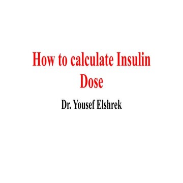 Calculating insulin dose | PDF