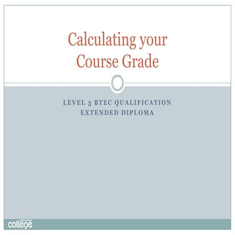 Calculating your grade | PPTX