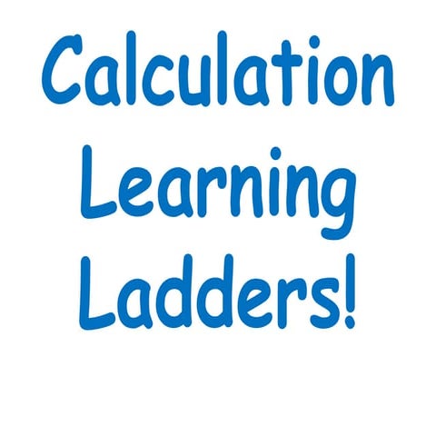 Multiplication and Division Learning Ladders | PPTX