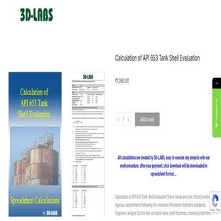 Calculation of API 653 Tank Shell Evaluation api 653 shell inspection ...