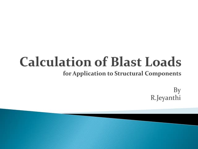Blast Resistant Design | PPT