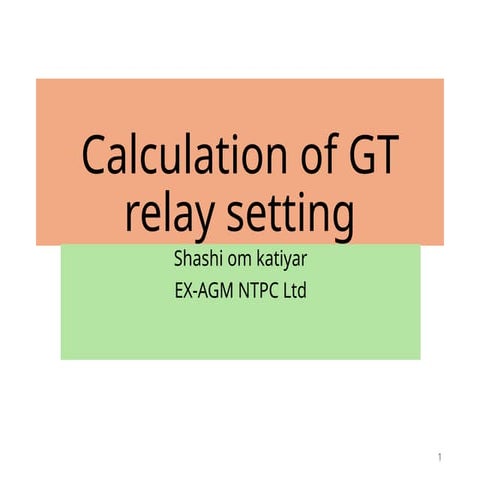 Sample calculation-for-differential-relays | PDF