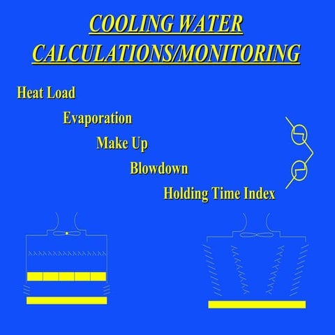 Calculations for cooling water system and | PPT