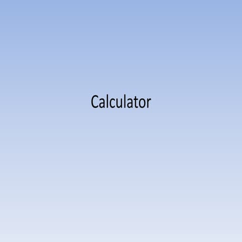 MFC Calculator 2 | PPT