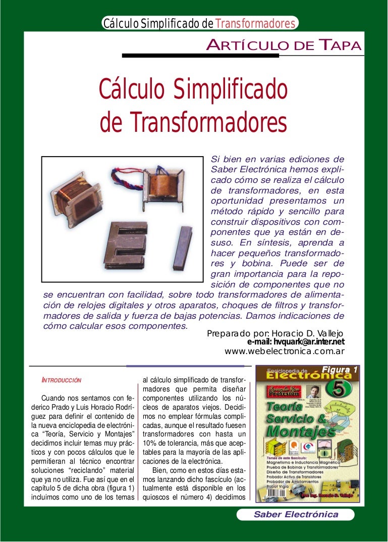 Calculo De Transformadores Toroidales Pdf - easysiteflip