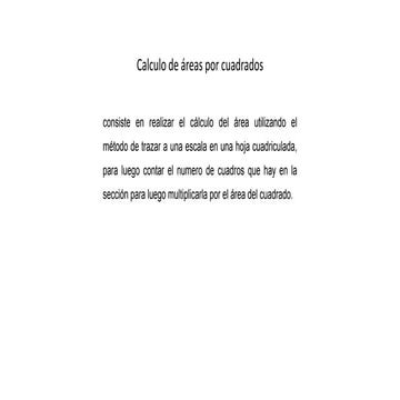 Calculo de areas por cuadrado | PPTX