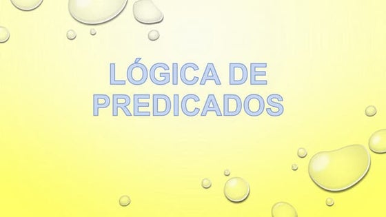 Lógica de predicados | PDF