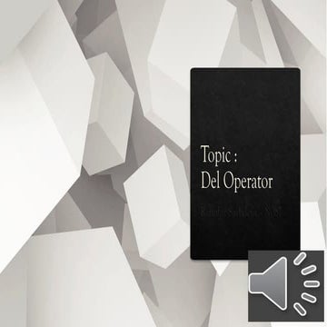 calculus presentation about DEL OPERATOR.pptx