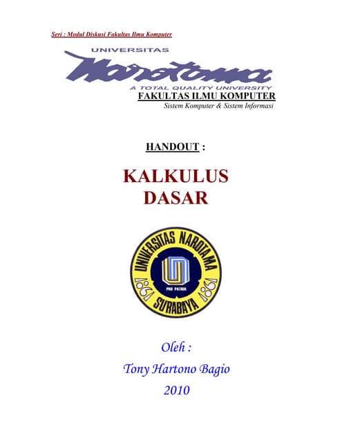 Materi kalkulus 1 | PPT