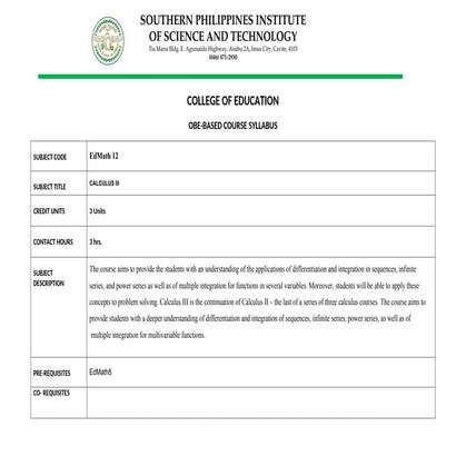 CALCULUS 3-TEMPLATE NEW FORMAT SYLLABUS 1ST SEM. 2025-26.docx