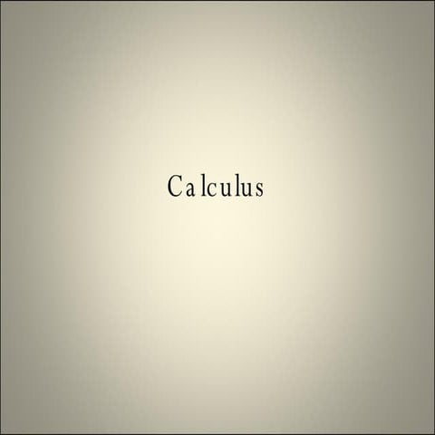 Calculus | PPT