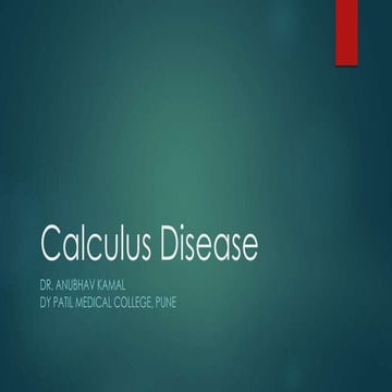 Calculus Disease Renal Stones Radiology | PPTX