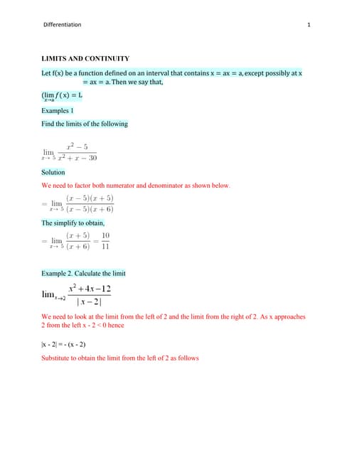 Theorems On Limits Pptx