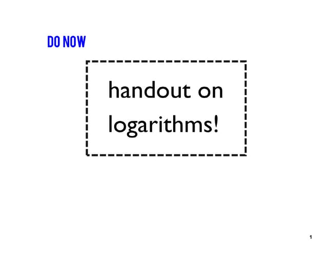 Calculus Logarithmic Differentiation Smartboard Ppt