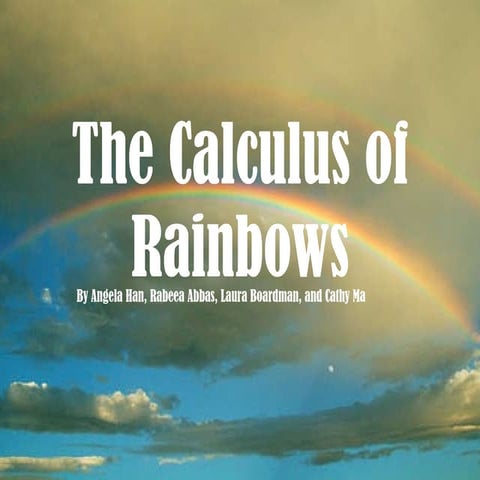 Calculus of rainbows | PPT