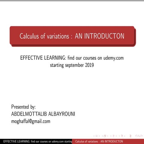 Calculus Of Variations Pdf