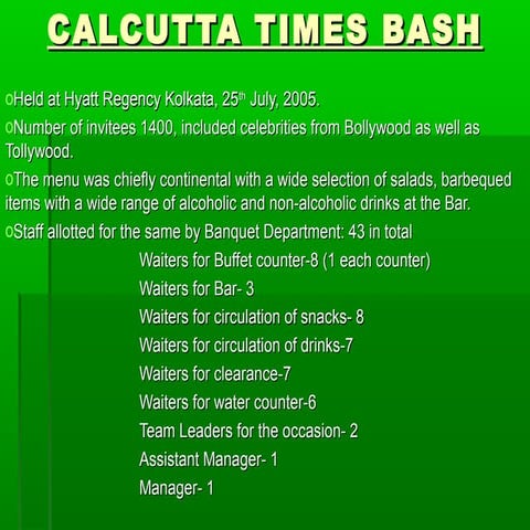 Calcutta times bash | PPT