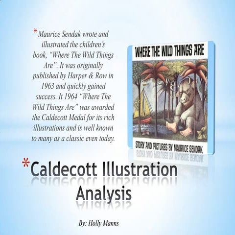 Caldecott illustration analysis | PPTX