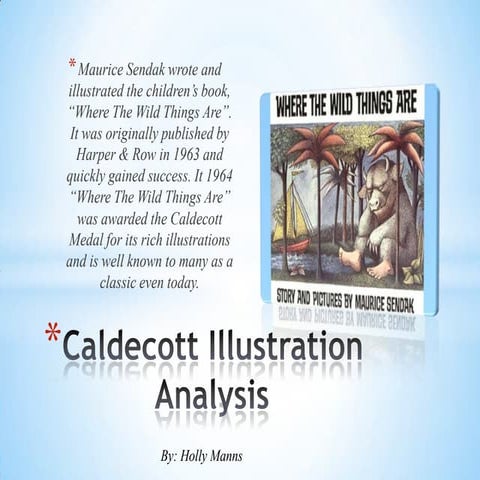 Caldecott illustration analysis | PPTX