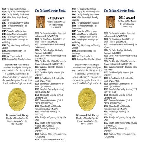 Caldecott medal | PDF
