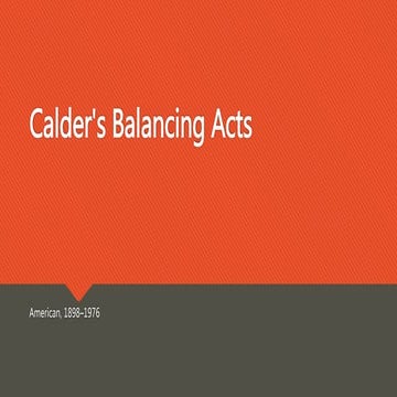 alexander-calder | PPTX
