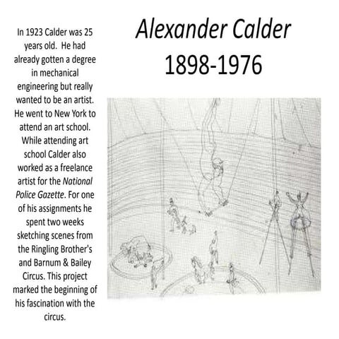 Calder's circus | PPTX
