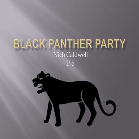 The black panther party | PPTX