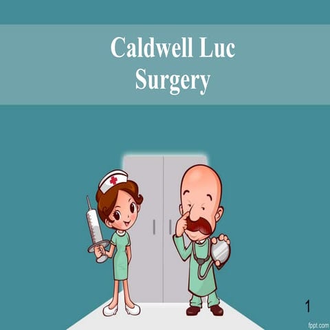 Caldwell luc surgery | PPT