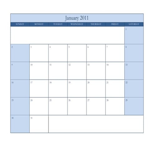 Calendar for portfolio | PPT