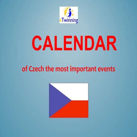 Calendar - Czech events | PPTX