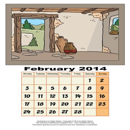 Calendar feb-2014 | PDF