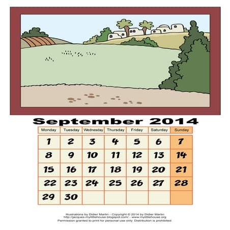 Calendar sep-2014 | PDF