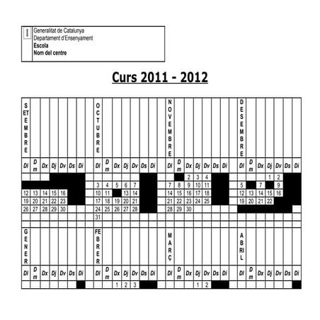 Calendari2011 2012.doc | Free Download