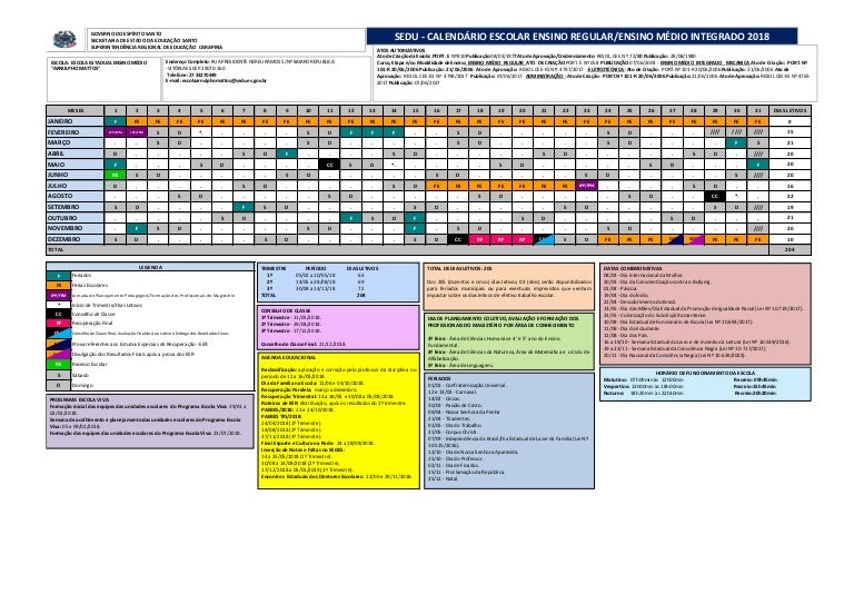Calendario.sedu.2018.regular