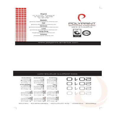 Calendario 2010 Polyprint Colombia | PDF