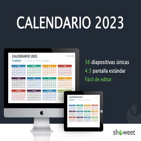 Calendario 2023 - Showeet (estandar) - COpy | PPTX
