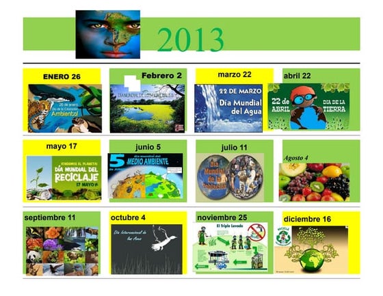 Calendario letras y pictos | PDF