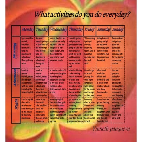 calendario yineth | DOCX | Food & Drink