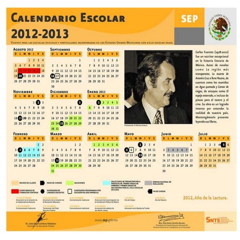 Calendario escolar 2012 2013 | DOCX | Daycare and Pre-School | Parenting
