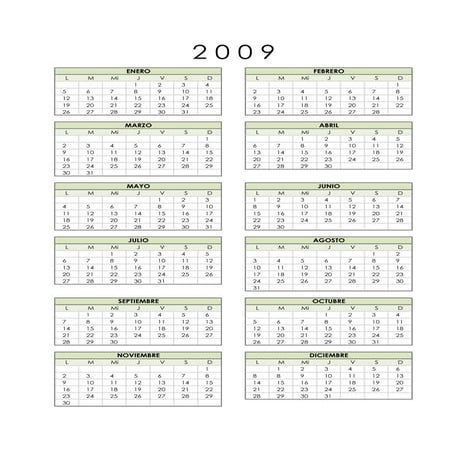 Calendario excel completo1 | PDF