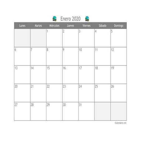 Calendario mensual 2020 | PDF | National & Civic Holidays | Holidays