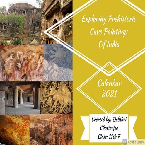 2021 Calendar On Prehistoric Cave Paintings Of India | PPTX