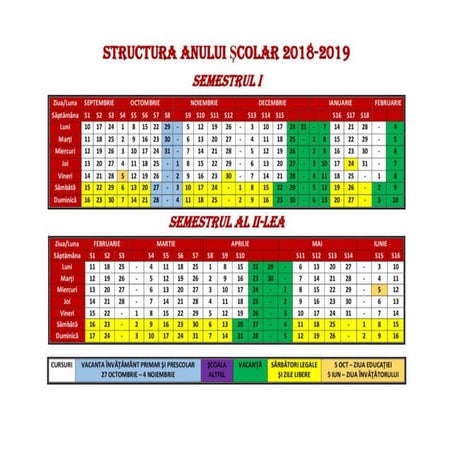 Calendar scolar | PPT