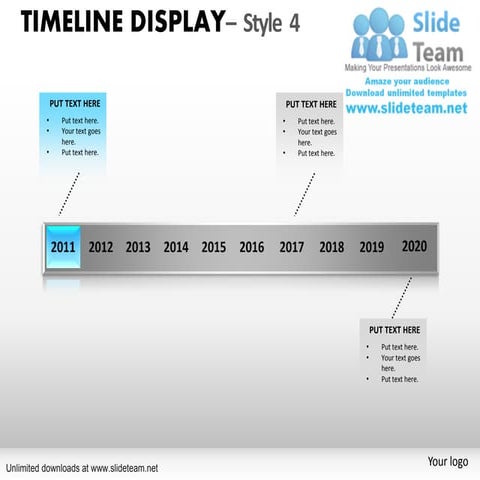 Calendar timeline display 4 power point slides and ppt diagram ...