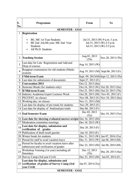 CALENDAR OF ACTIVITIES S.Y. 2013-2014 by Emilyn Ragasa | PDF