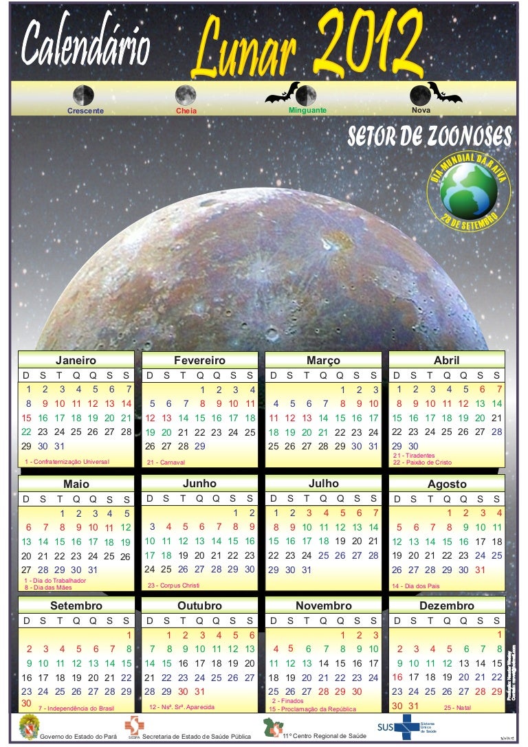 Calendário lunar 2012