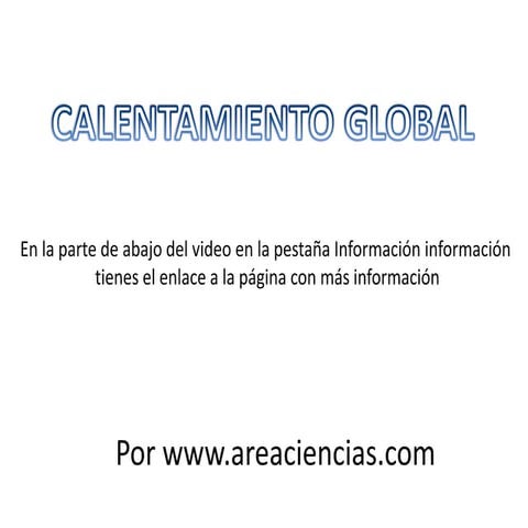 Calentamiento Global | PPTX