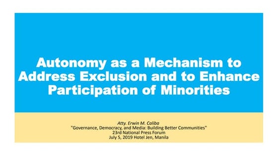 RA 8371 THE REPUBLIC ACT OF INDIGENOUS PEOPLE | PPTX | Genealogy and ...