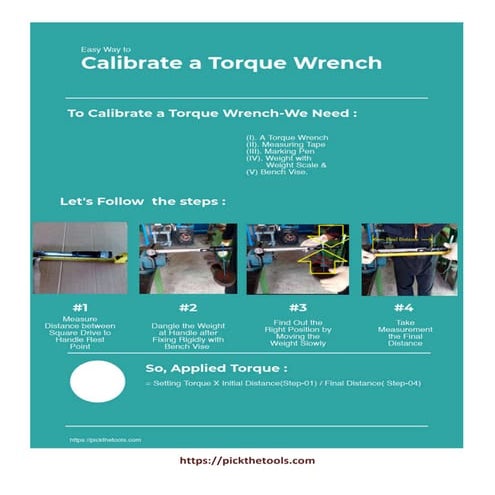 Calibrate torque wrench | PDF