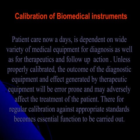 Calibration | PPT